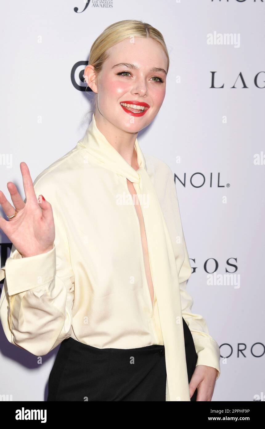 BEVERLY HILLS, CALIFORNIA - APRIL 23: Elle Fanning attends Daily Front ...