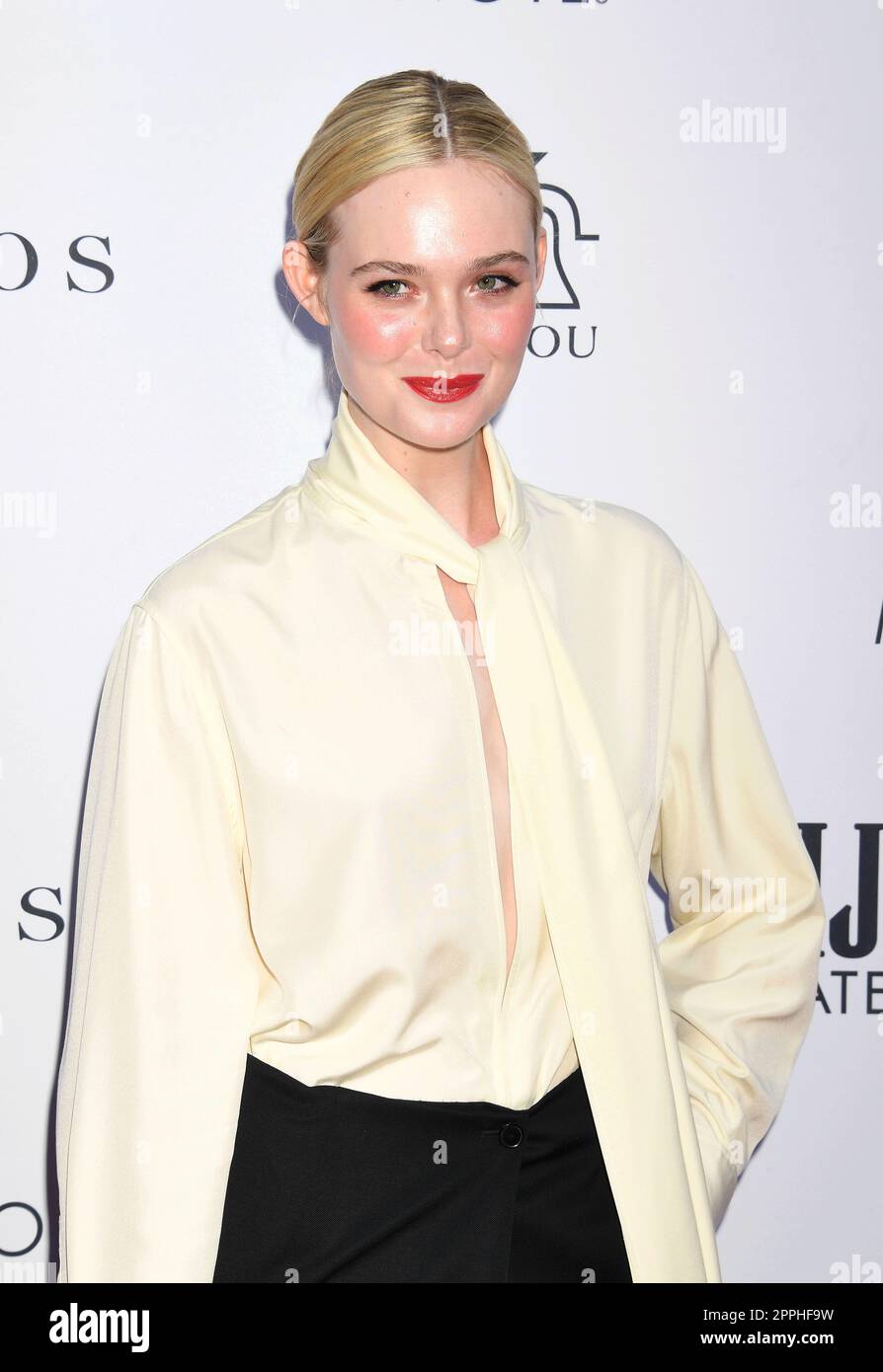 BEVERLY HILLS, CALIFORNIA - APRIL 23: Elle Fanning attends Daily Front ...