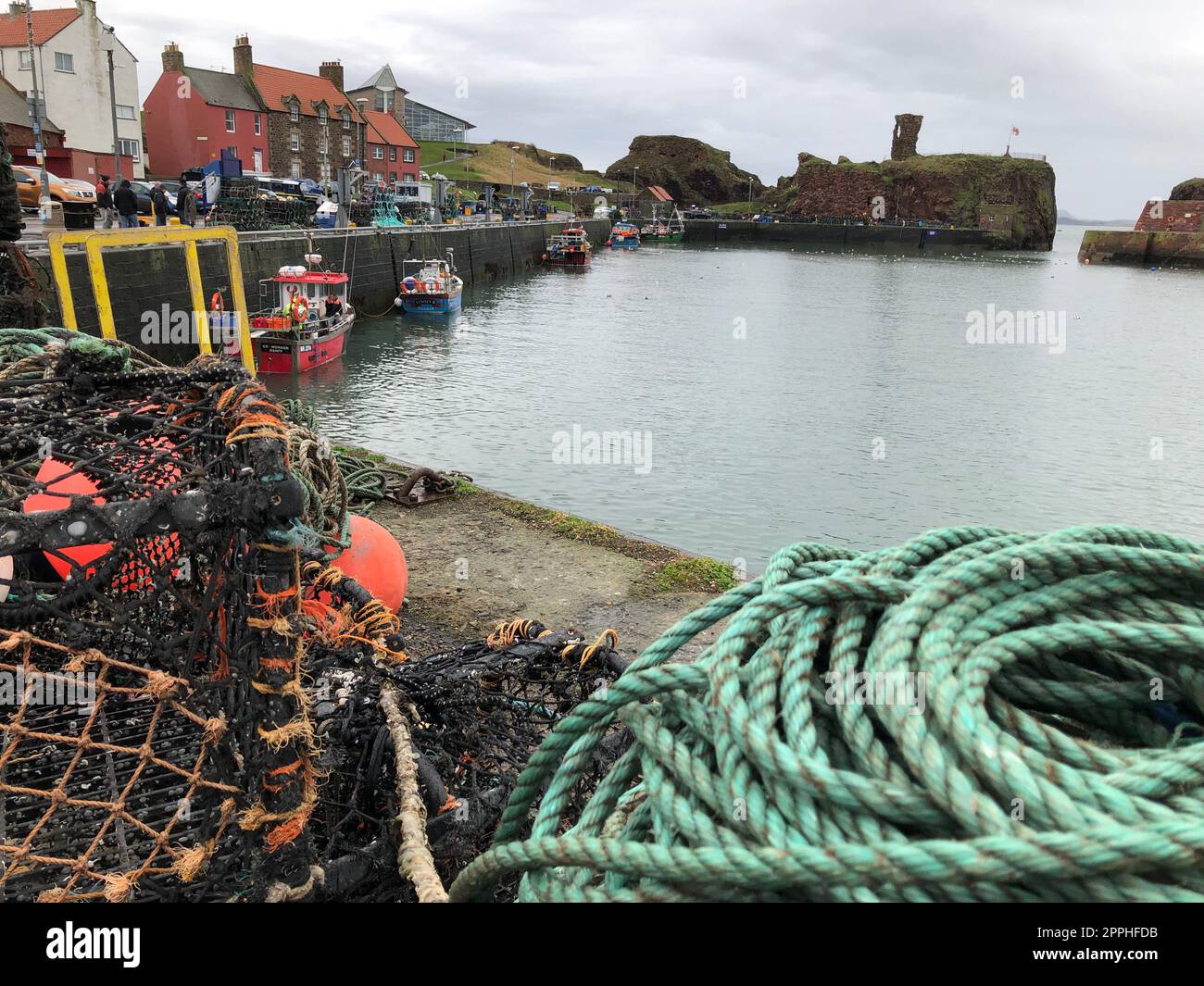 Dunbar is a town on the North Sea coast in East Lothian in the south ...