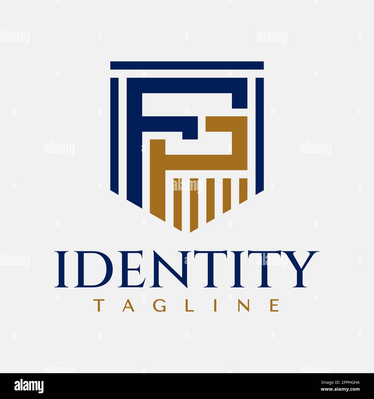 Modern line shield letter F P FP logo design. Minimal initial FP logo template Stock Vector ...