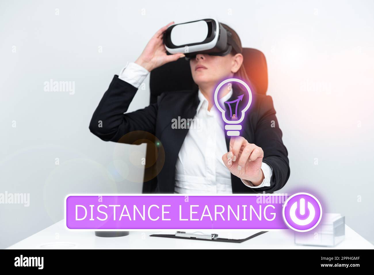 Text sign showing Distance Learning. Conceptual photo educational ...