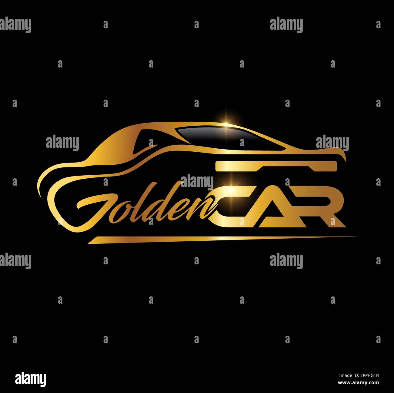 Gold Car Logo Vector icon Stock Vector Image & Art - Alamy