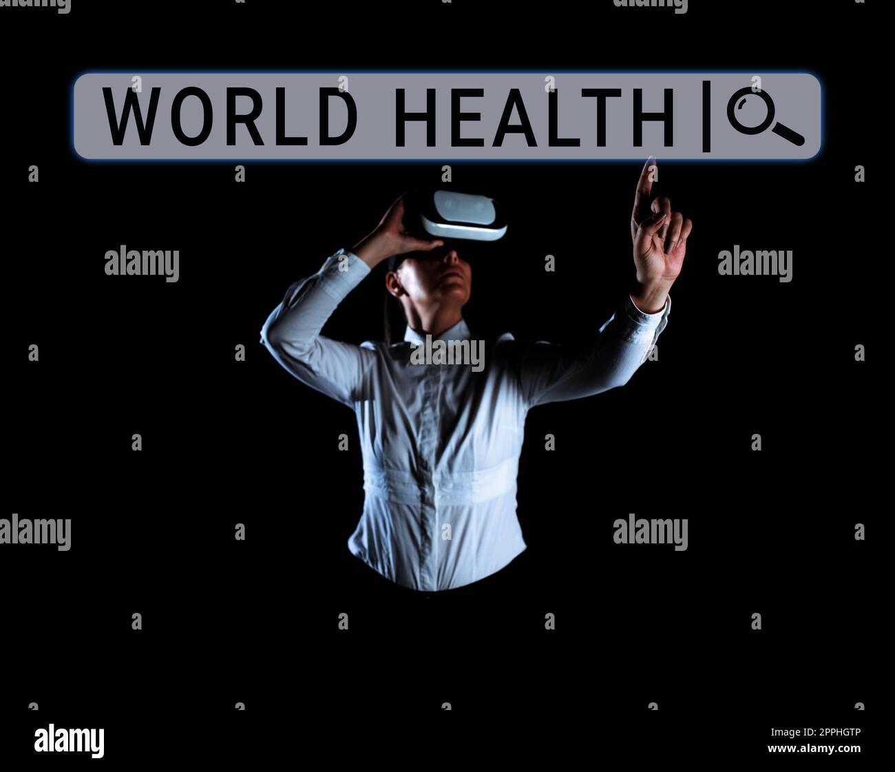 Handwriting text World Health. Concept meaning World day of action ...