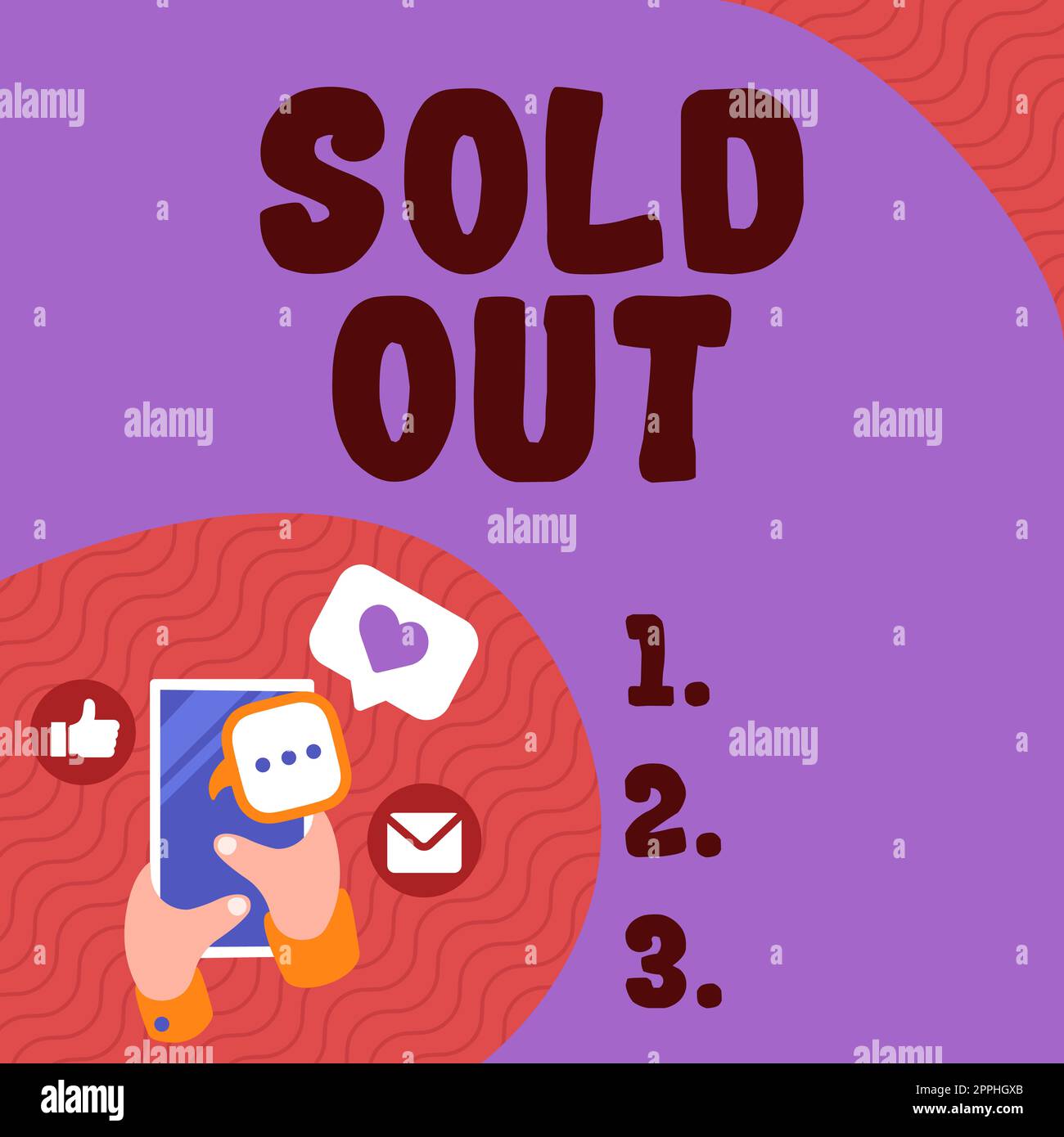 Hand writing sign Sold Out. Word for Not available anymore outside the ...