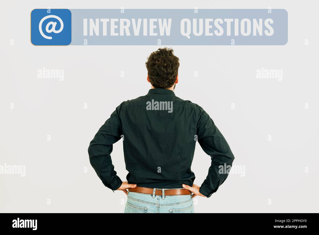 Sign displaying Interview Questions. Internet Concept Typical topic ...