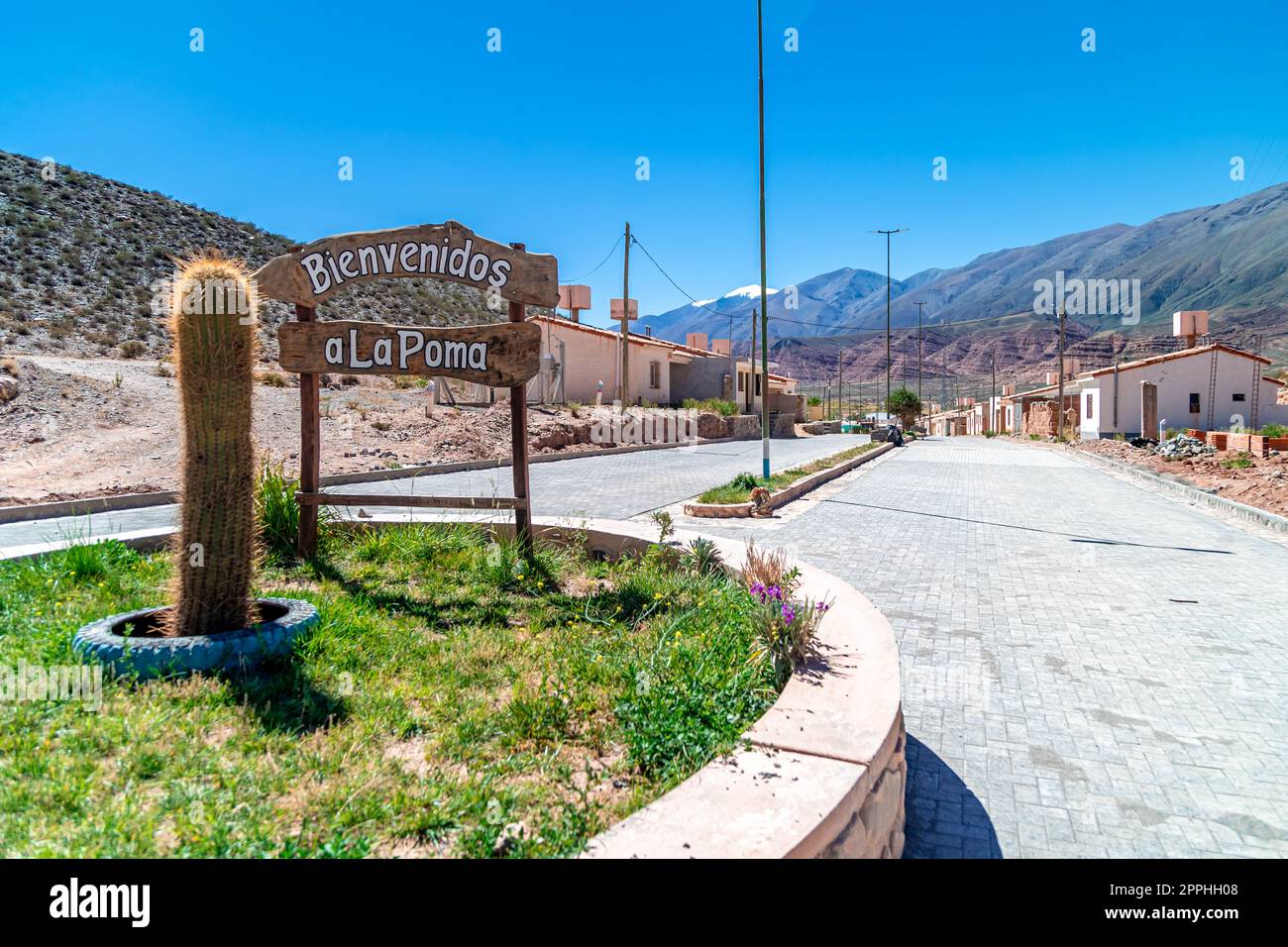 the village of La Poma in Argentina In the Andes of South America Stock ...