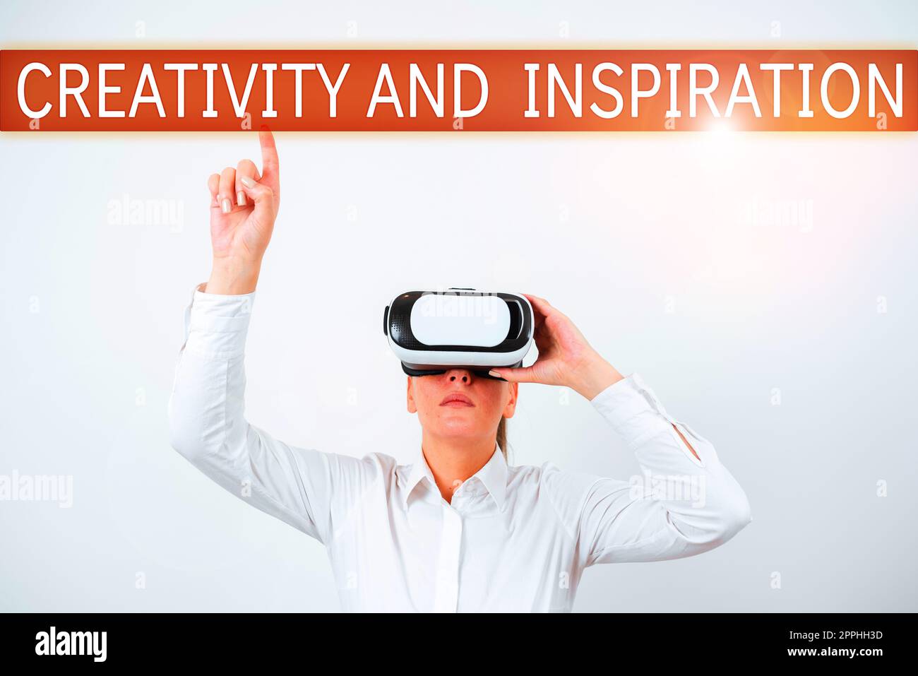 Conceptual caption Creativity And Inspiration. Business overview the ...