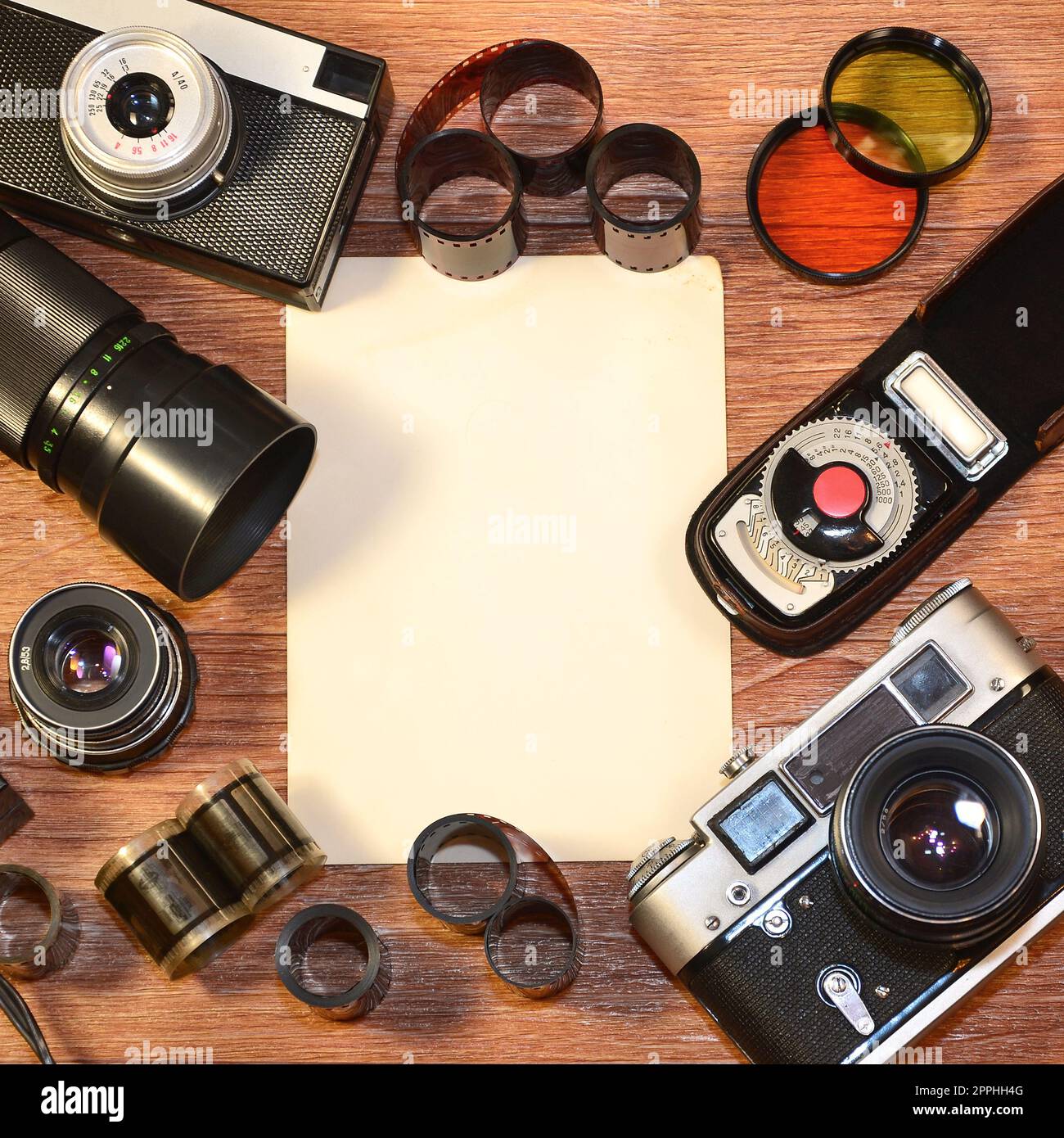 Still-life with old photography equipment Stock Photo - Alamy