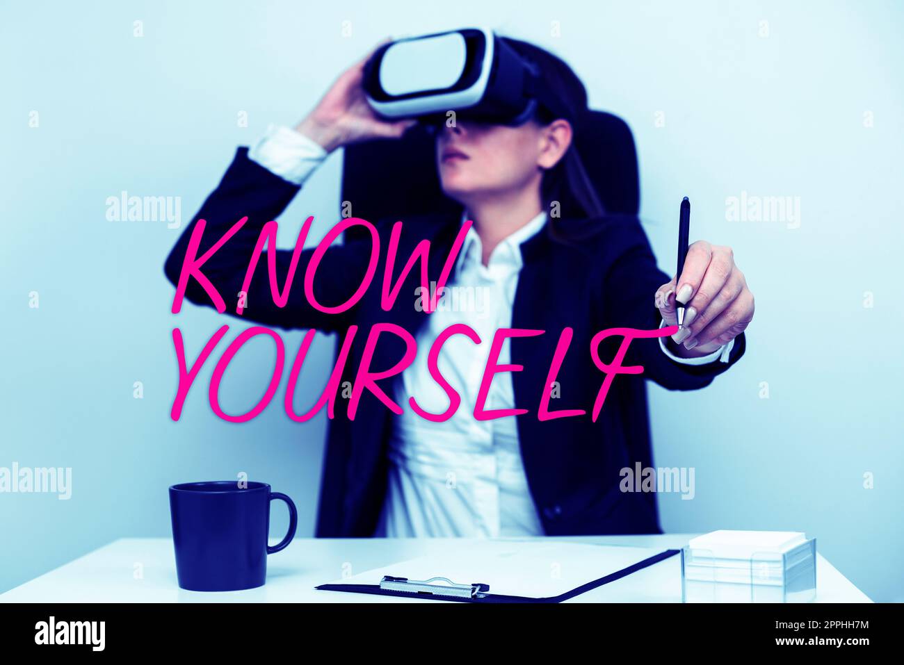 Text sign showing Know Yourself. Business showcase Find You ...
