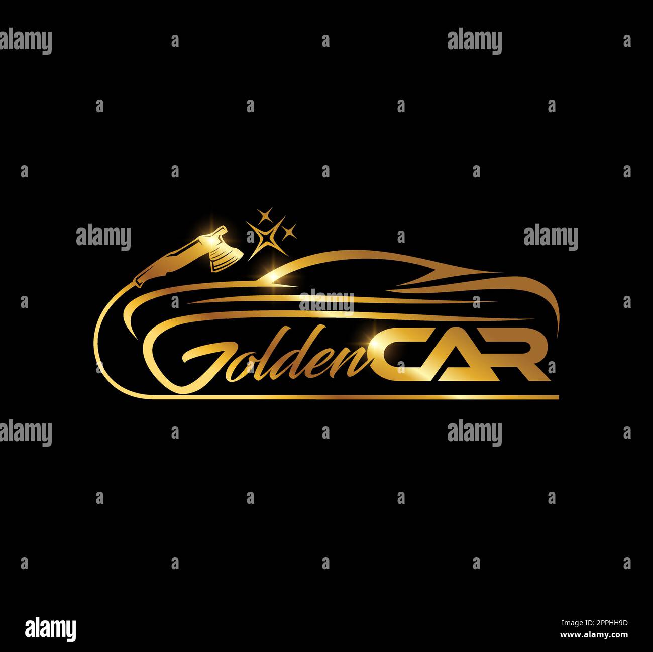 Gold Car Logo Vector icon Stock Vector Image & Art - Alamy