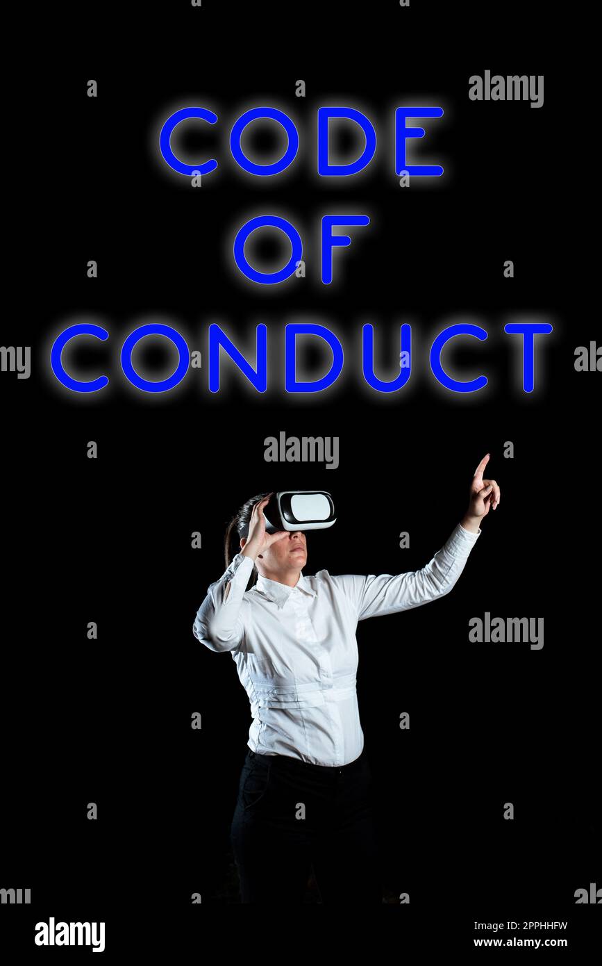 Conceptual display Code Of Conduct, Business concept Ethics rules moral ... Conceptual display Code Of Conduct, Business concept Ethics rules moral ...