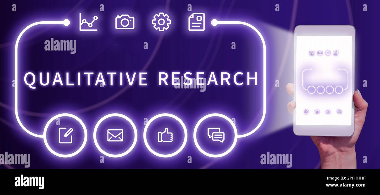 Writing displaying text Qualitative Research. Business approach ...