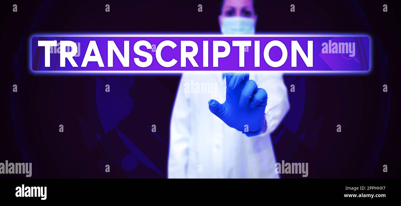 Transcription hi-res stock photography and images - Alamy