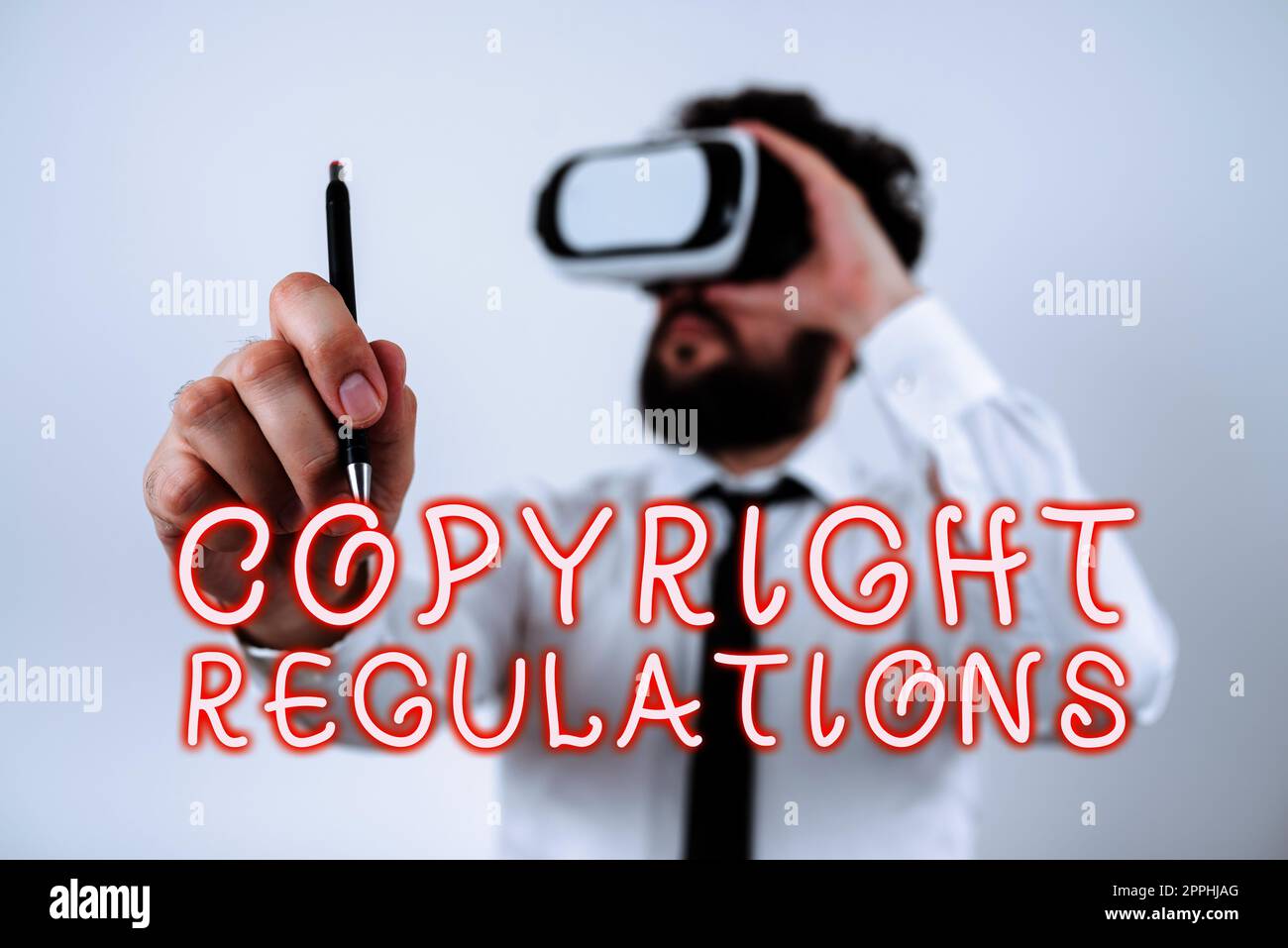 Handwriting text Copyright Regulations. Conceptual photo body of law ...