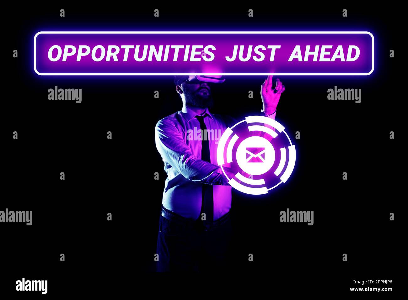 Conceptual caption Opportunities Just Ahead. Business showcase set of ... Conceptual caption Opportunities Just Ahead. Business showcase set of ...