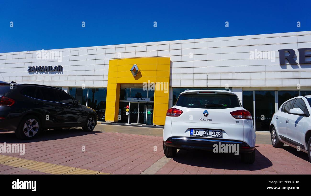 Antalya, Turkey - September 17, 2022: Showroom of Renault. Showroom and ...