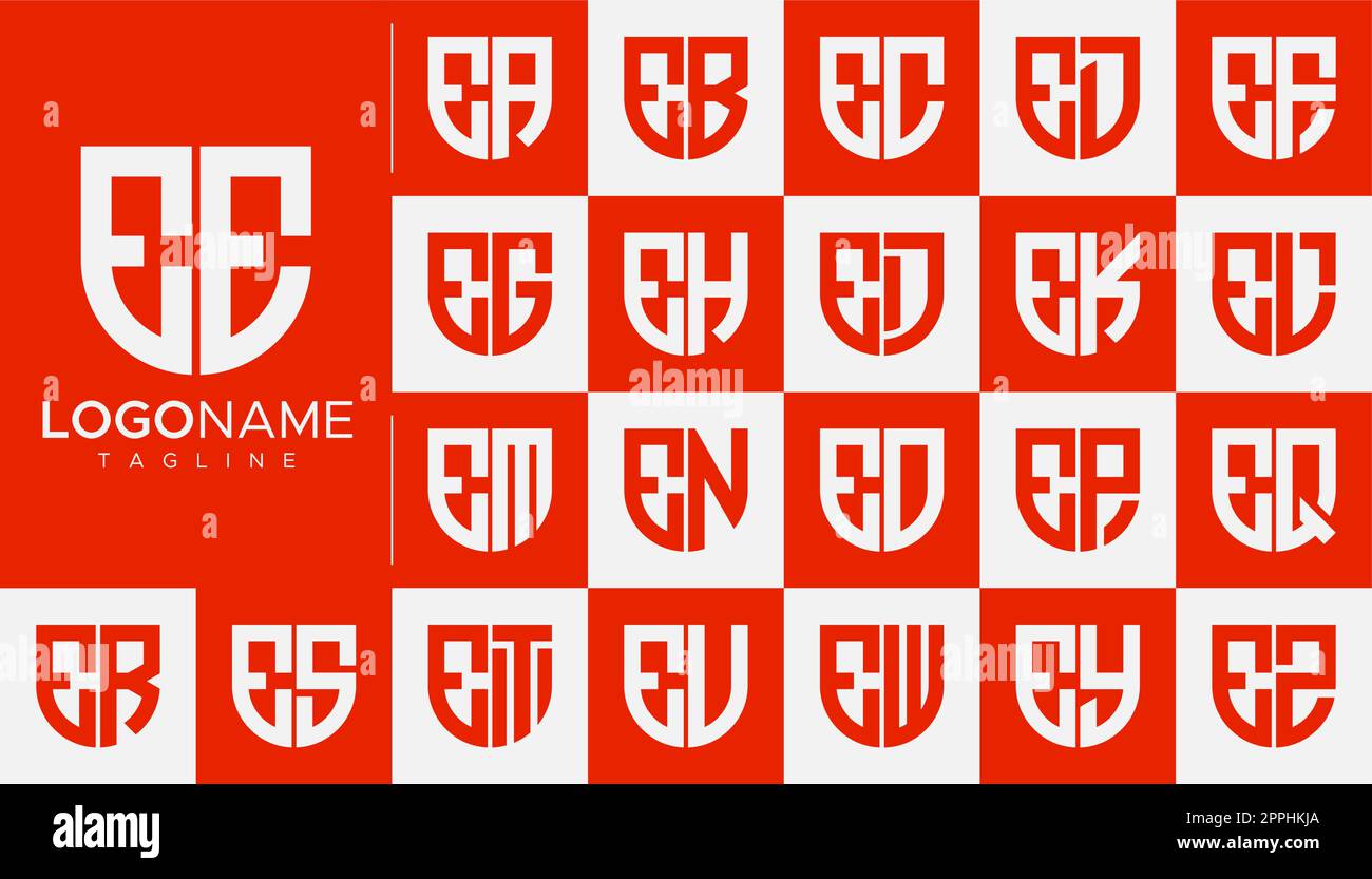 Set of letter E logo design branding. Modern E letter logo template Stock Vector Image & Art - Alamy