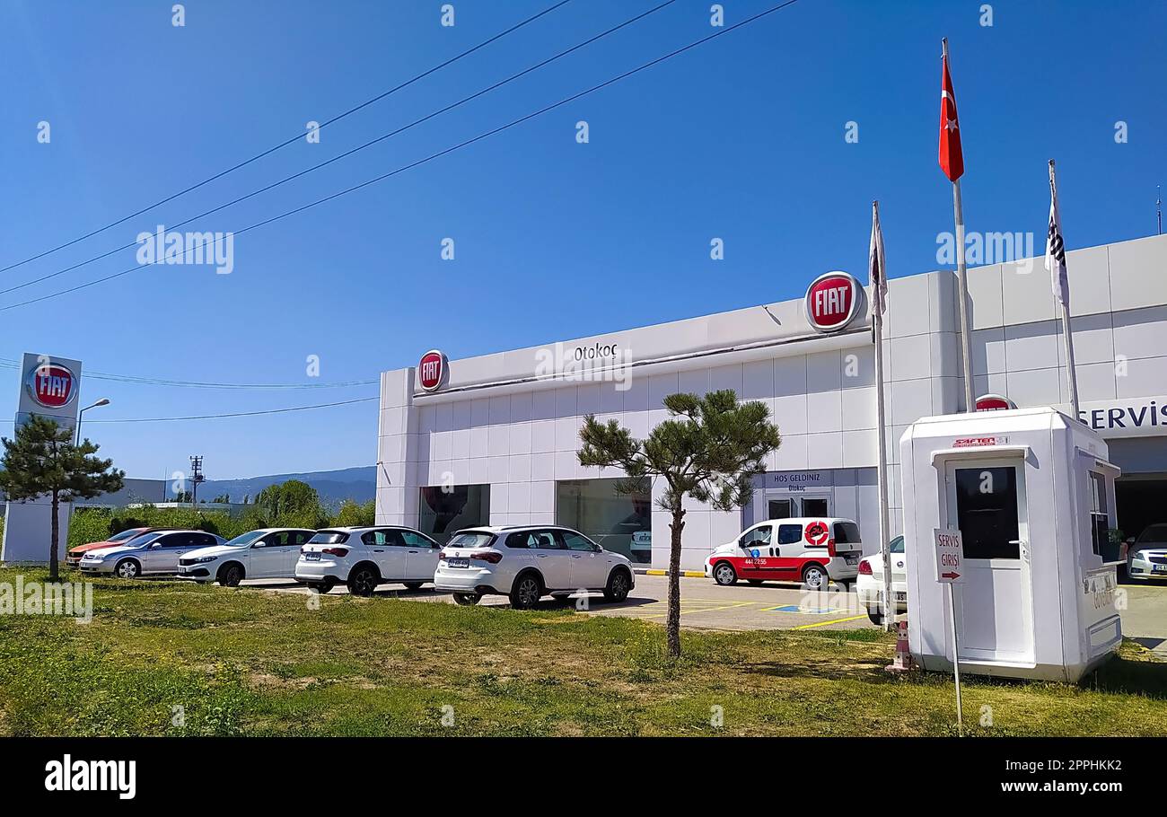 Istanbul, Turkey - September 16, 2022: Fiat Automobiles company logo on ...