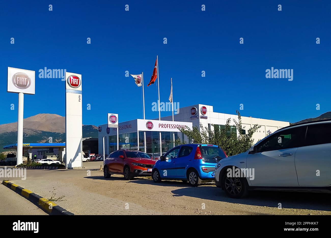 Istanbul, Turkey - September 16, 2022: Fiat Automobiles company logo on ...