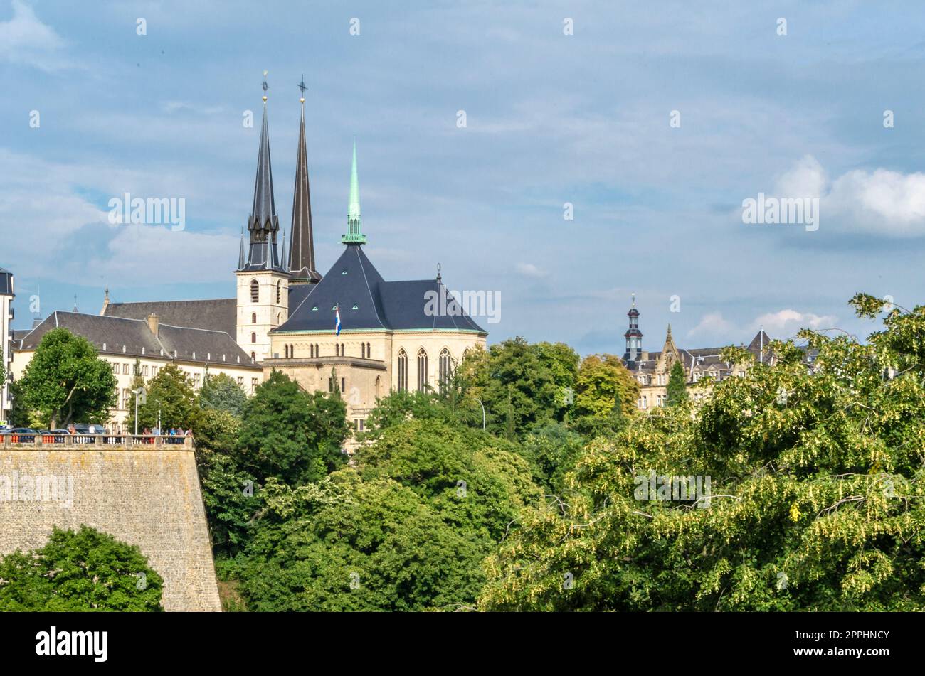 Luxembourg city aerial hi-res stock photography and images - Alamy