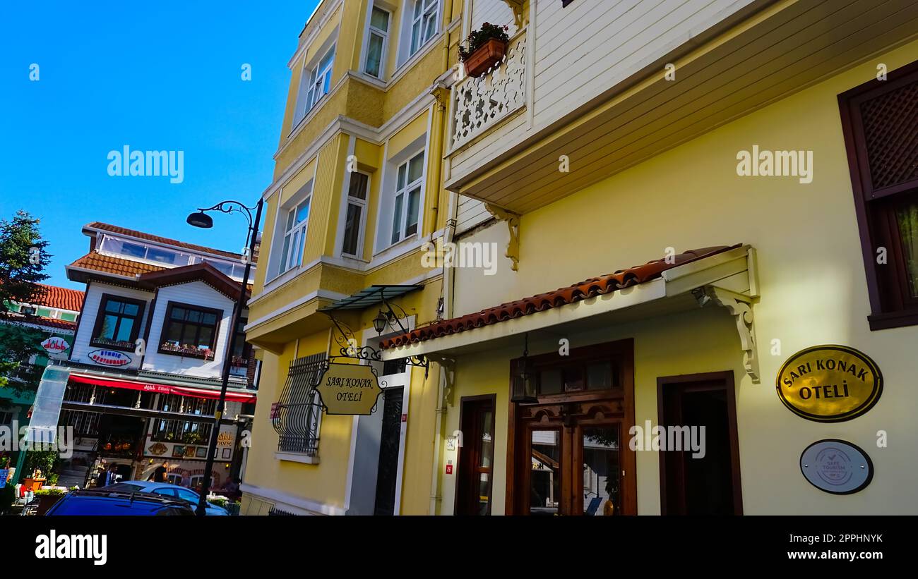 Istanbul, Turkey - September 15, 2022: Restaurant at old street in ...