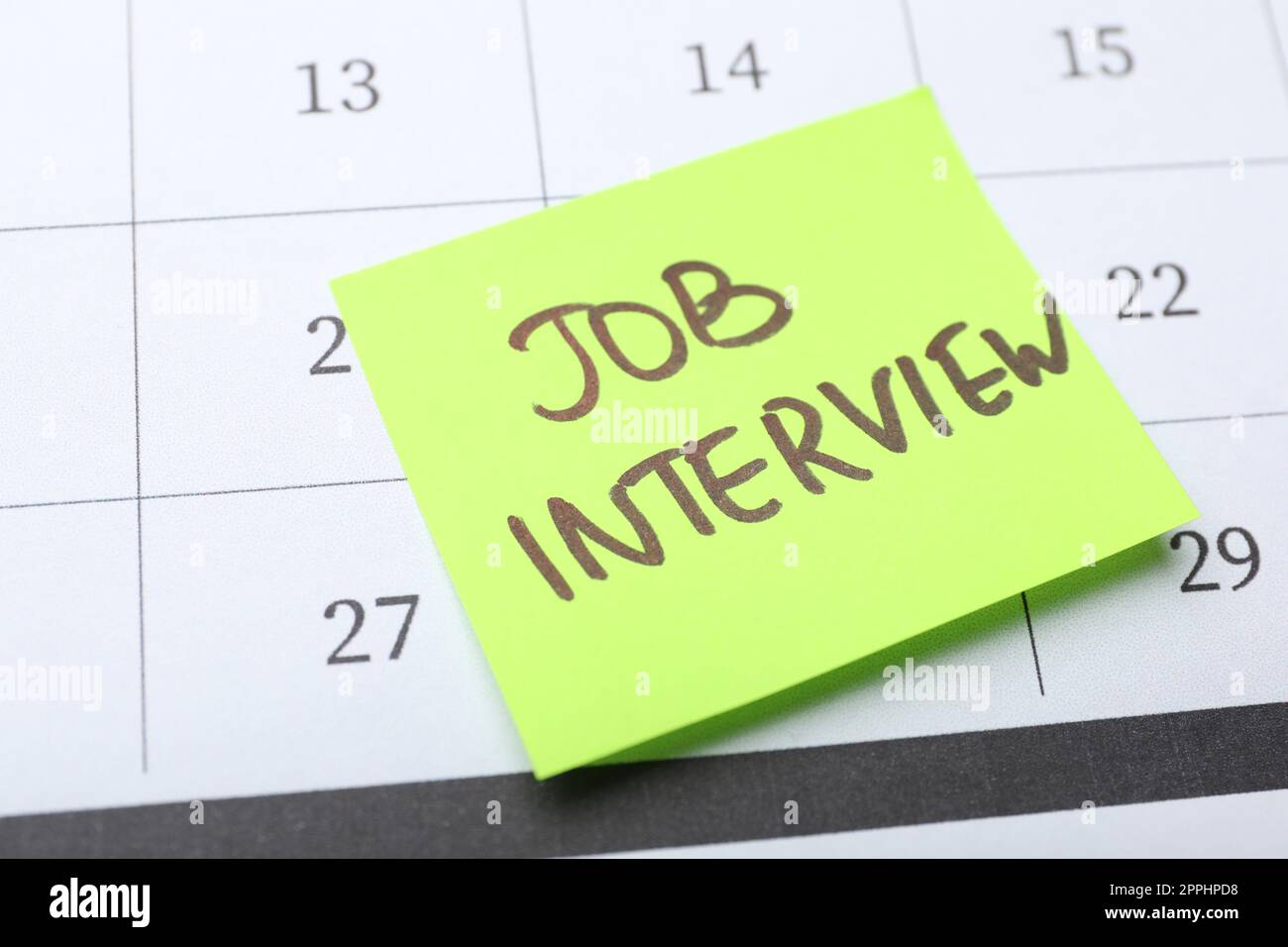 Job interview reminder on hi-res stock photography and images - Alamy