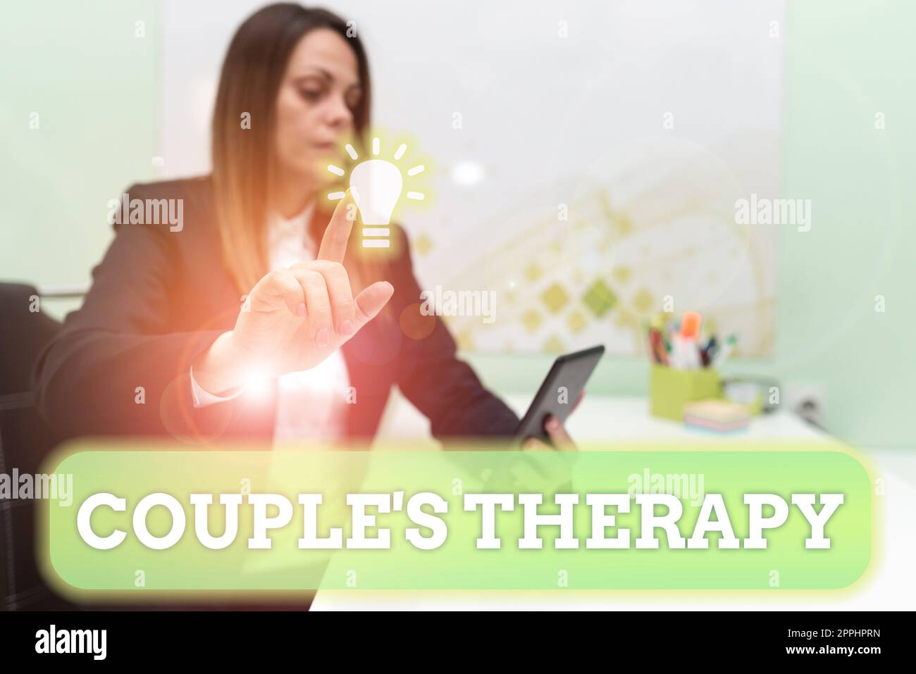 Hand writing sign Couple's Therapy. Word for treat relationship ...