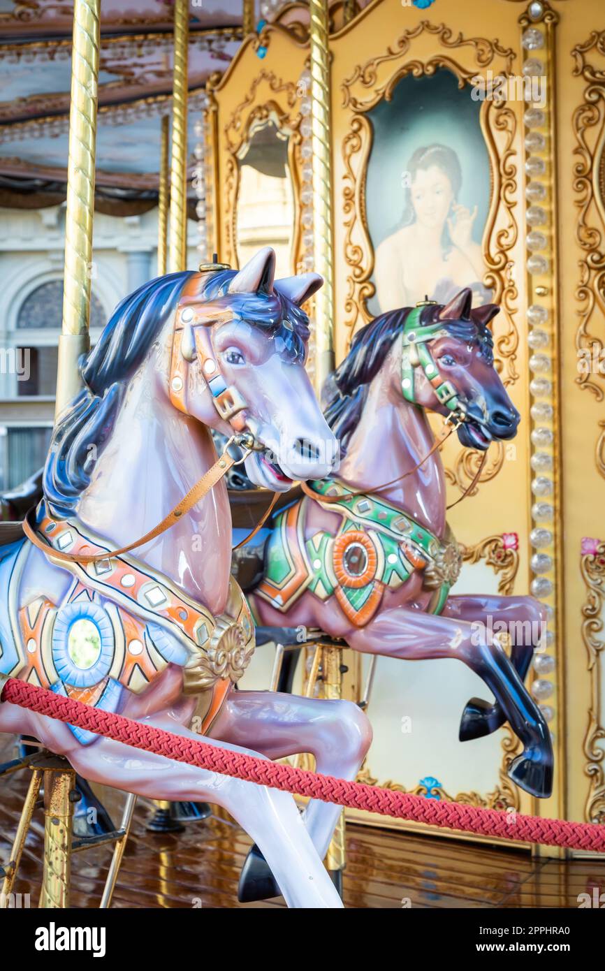 Florence fairground carousel hi-res stock photography and images - Alamy