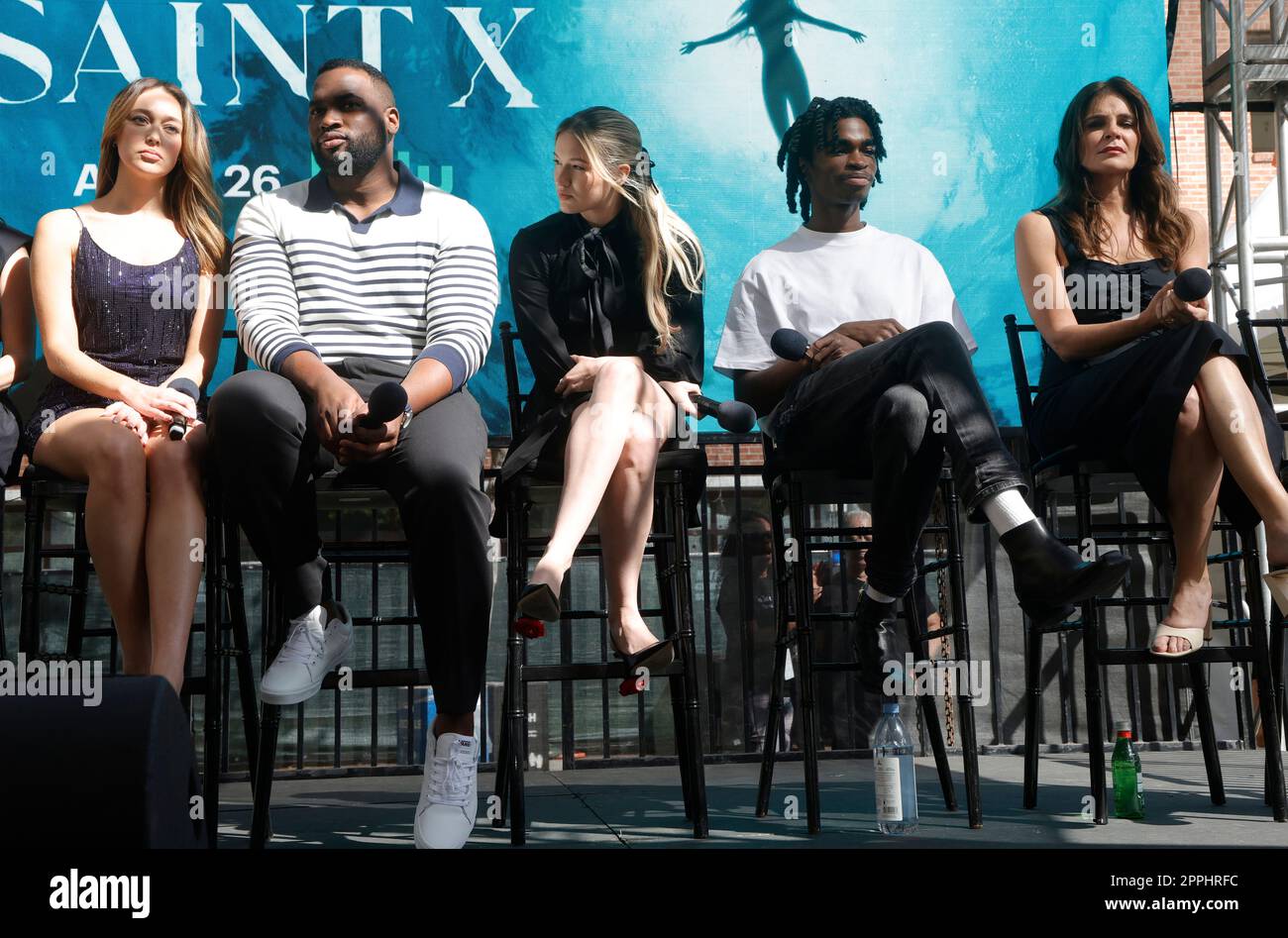 Los Angeles, Ca. 23rd Apr, 2023. Alycia Debnam-Carey, Josh Bonzie, West Duchovny, Jayden Elijah ...