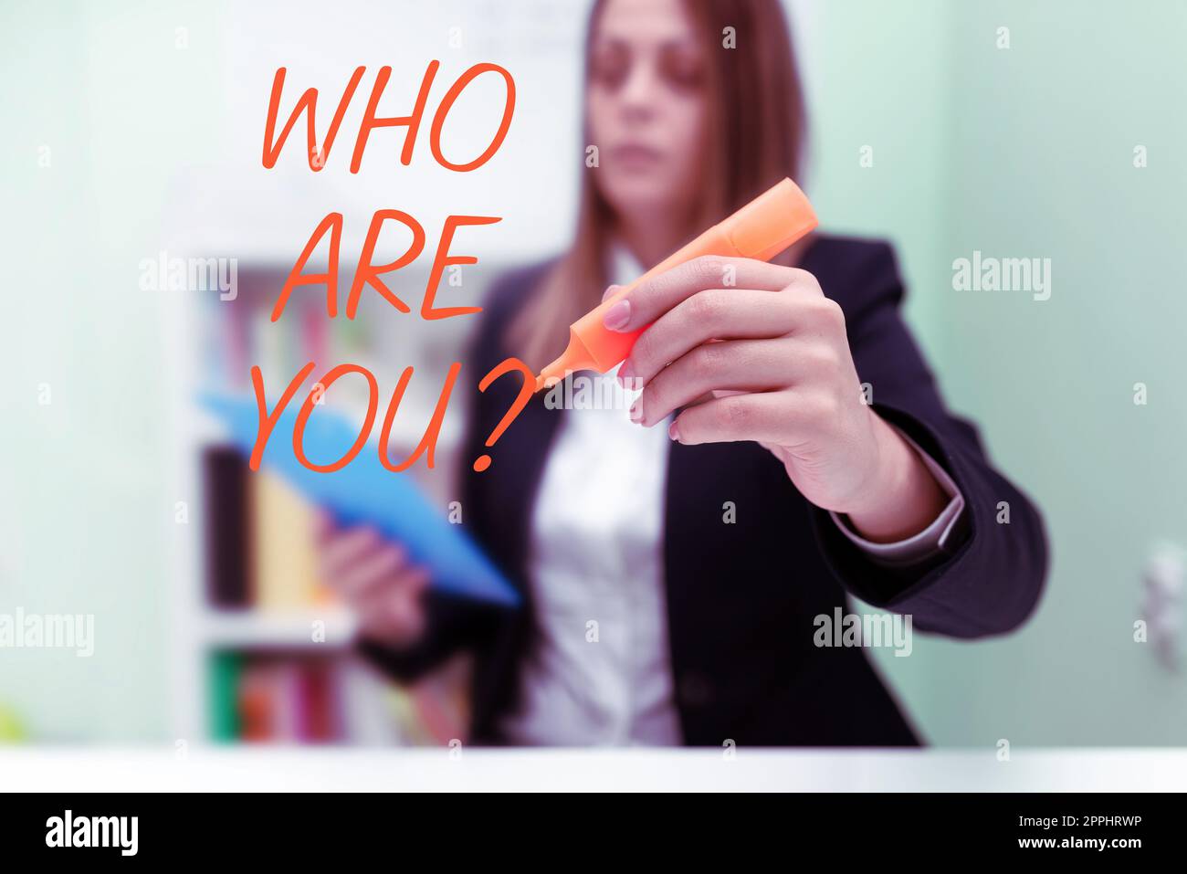 Handwriting text Who Are You. Business approach Identify yourself ...