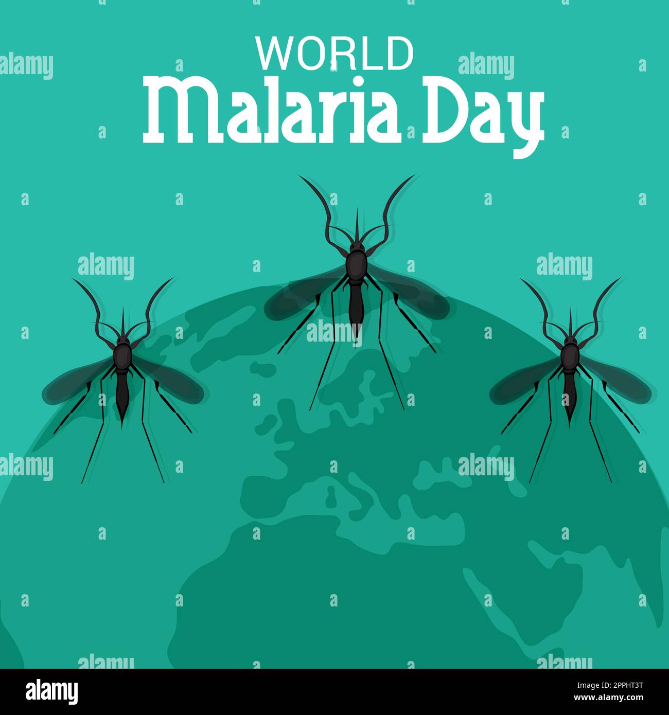 Vector illustration of a Background for World Malaria Day Stock Photo ...