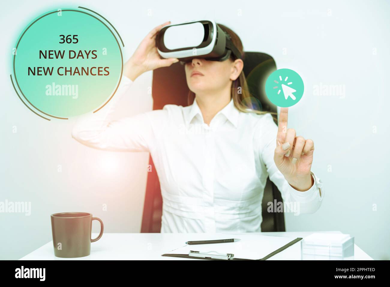 Sign displaying 365 New Days New Chances. Business approach Starting ...