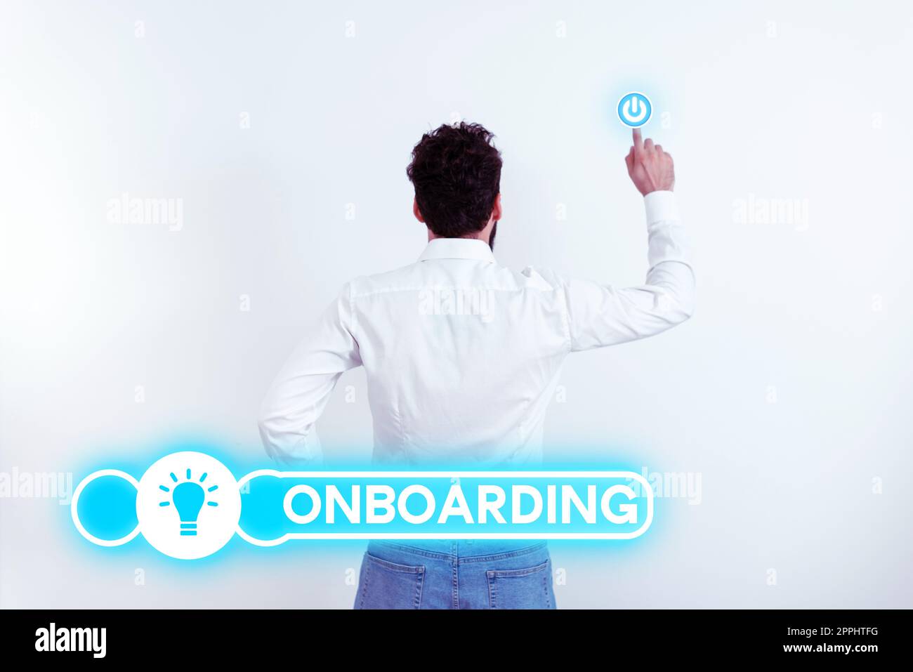 Hand writing sign Onboarding. Business showcase Action Process of ...