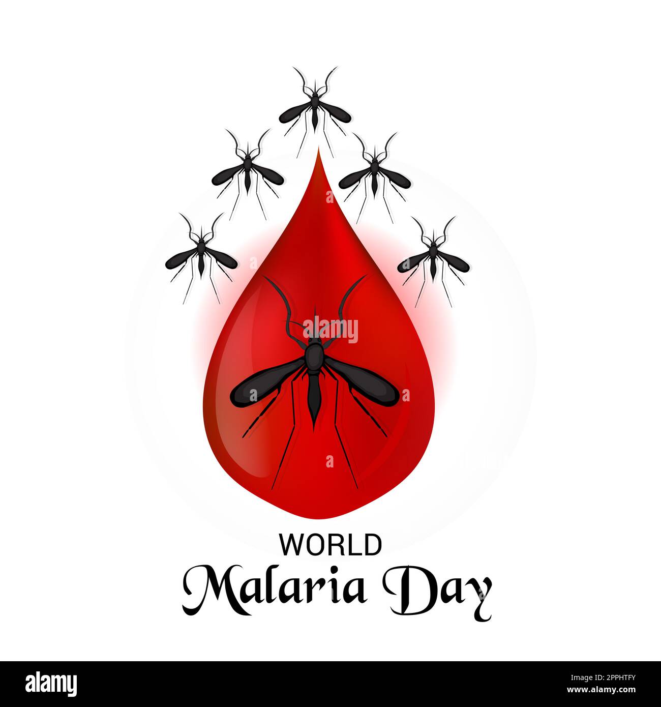 Vector illustration of a Background for World Malaria Day Stock Photo ...