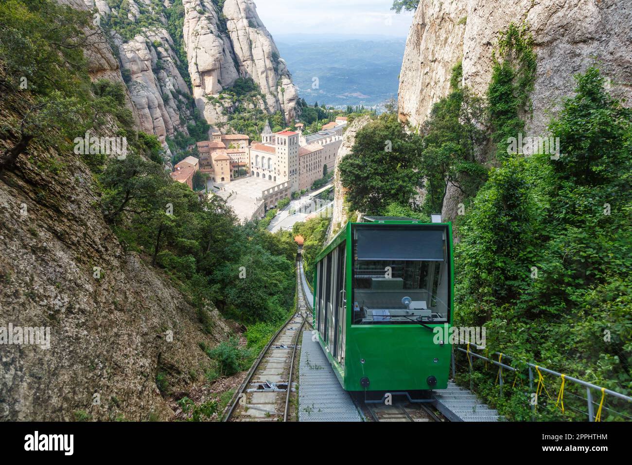 Montserrat Abbey Monastery cable car Barcelona Spain Catalonia travel ...