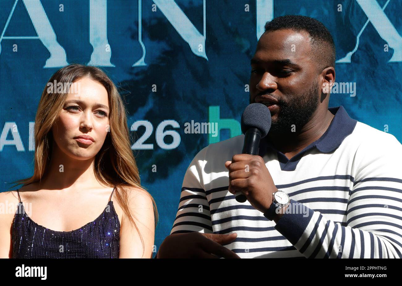 Los Angeles, Ca. 23rd Apr, 2023. Alycia Debnam-Carey, Josh Bonzie of ...