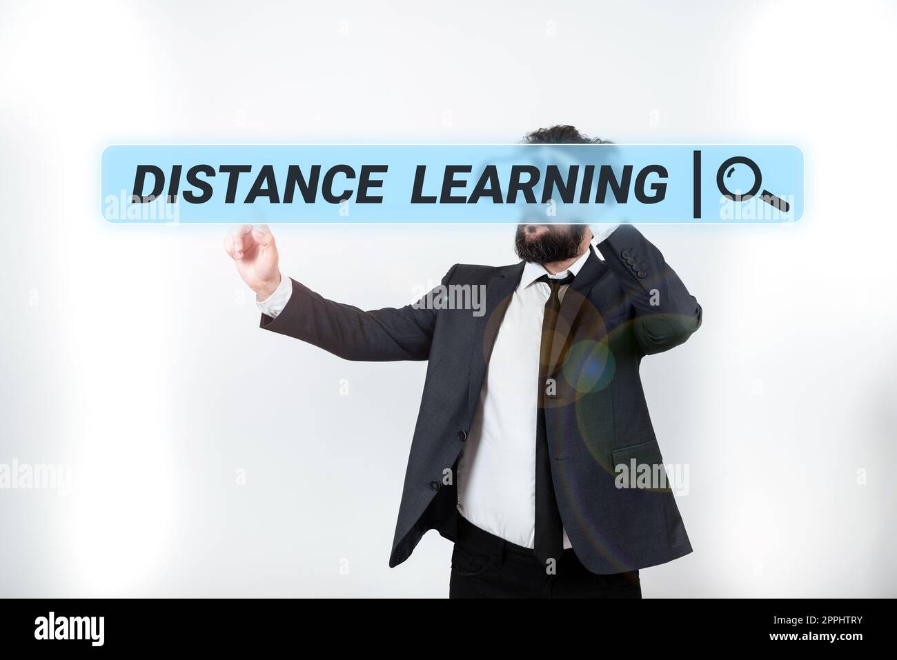 Conceptual display Distance Learning. Business idea educational ...