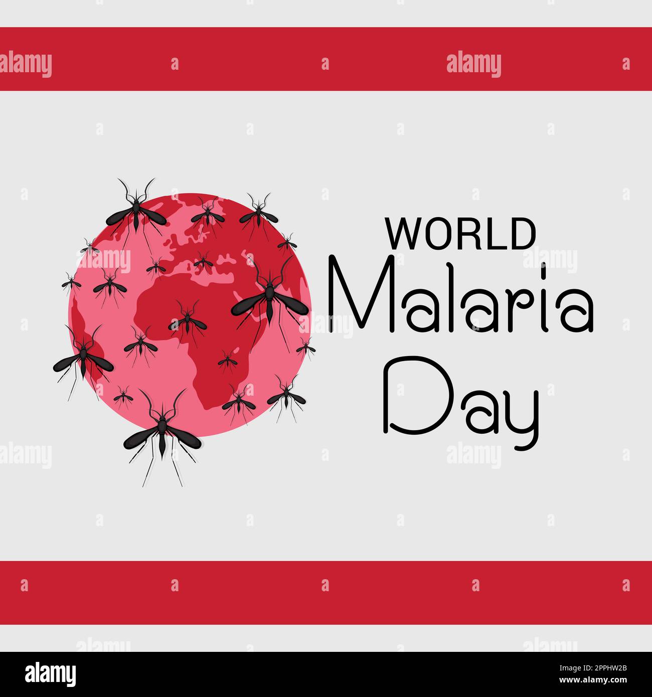 Vector illustration of a Background for World Malaria Day Stock Photo ...