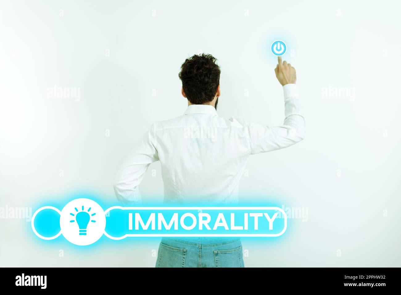 Text showing inspiration Immorality. Internet Concept the state or ...