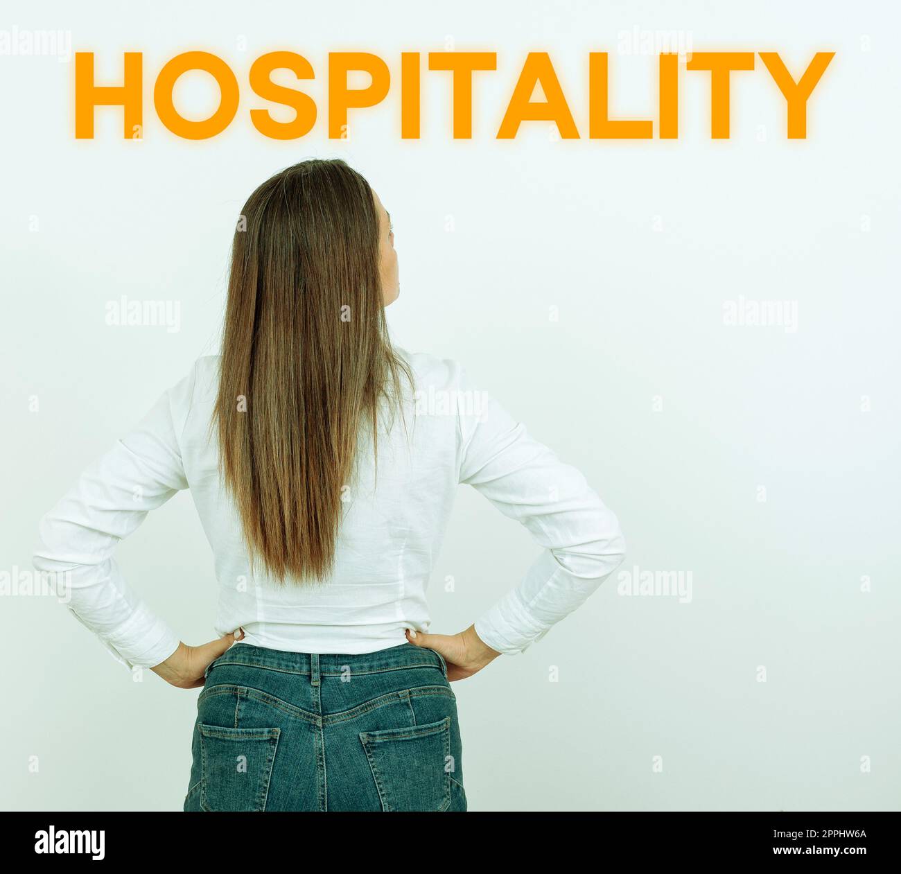 Handwriting text Hospitality. Conceptual photo the friendly and ...