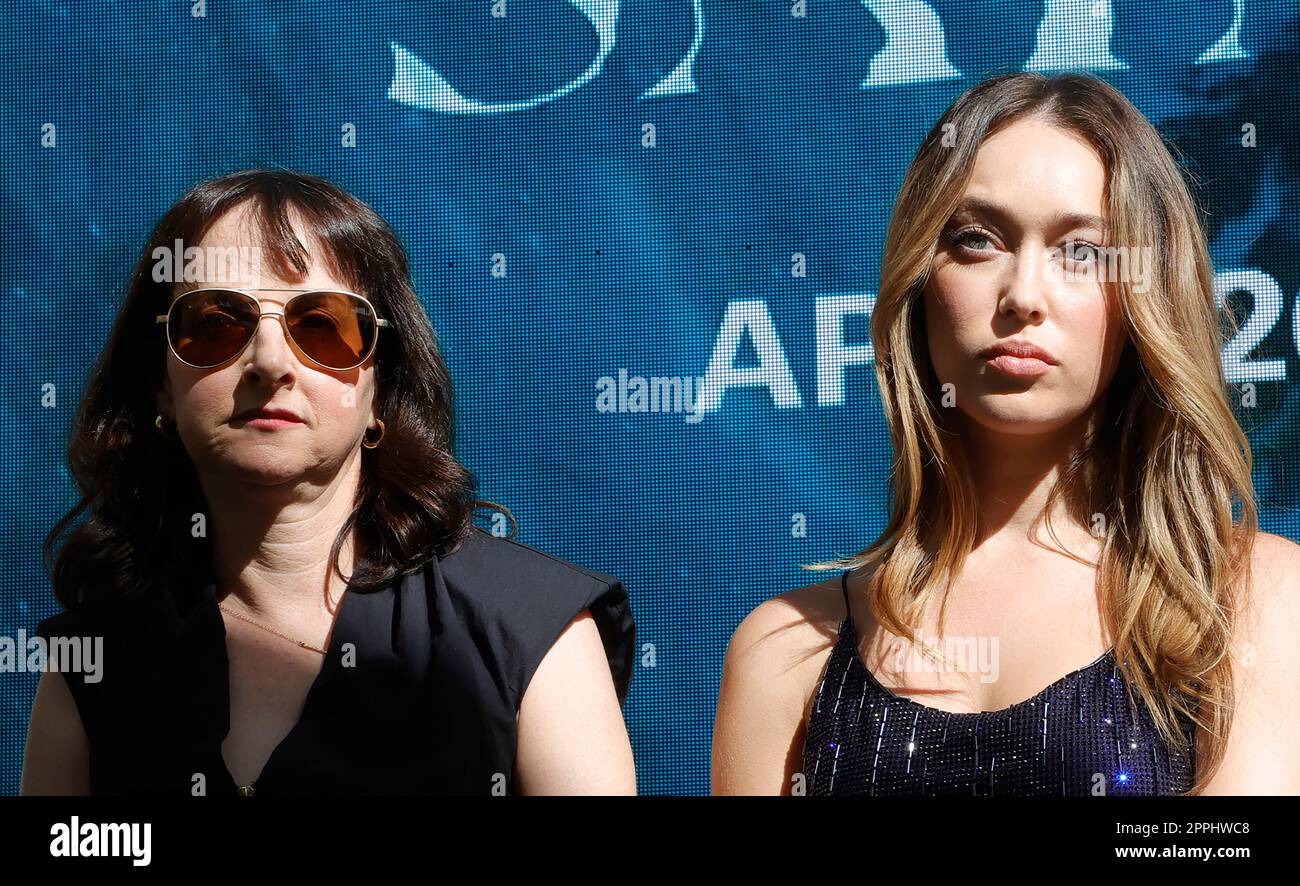 Los Angeles, Ca. 23rd Apr, 2023. Leila Gerstein, Alycia Debnam-Carey of ...