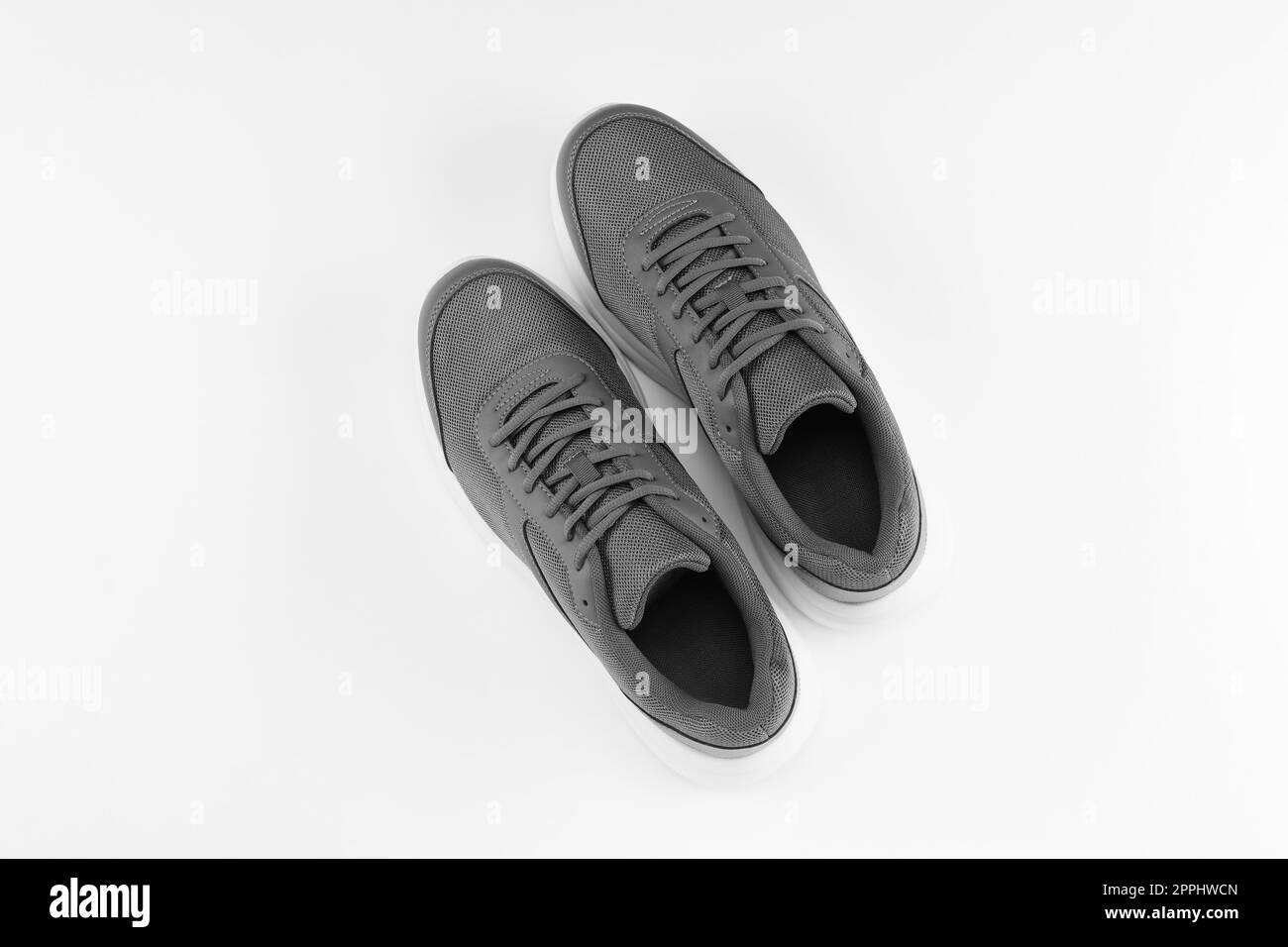 Shoes top view Black and White Stock Photos & Images - Alamy