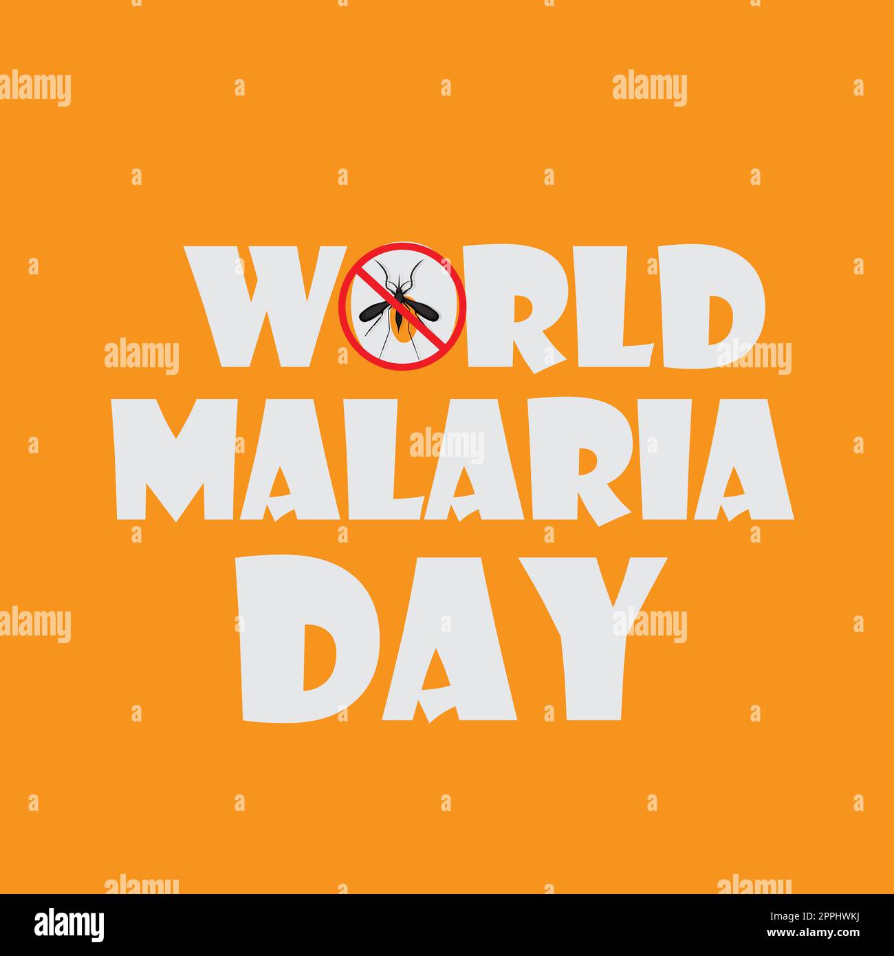 Vector illustration of a Background for World Malaria Day Stock Photo ...