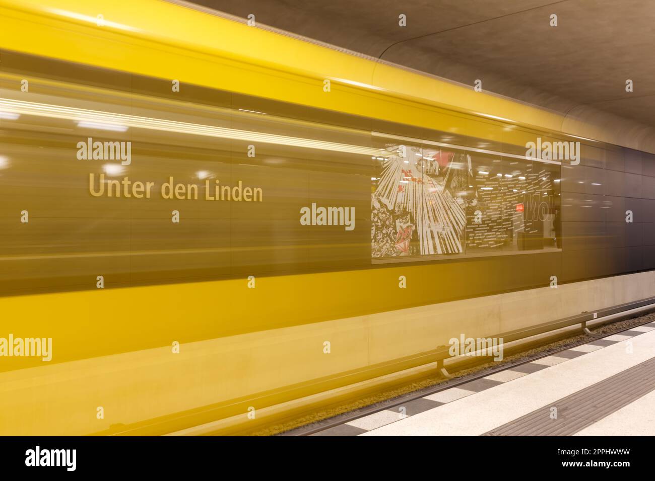 Berlin Metro U-Bahn Underground Station Unter den Linden in Germany ...