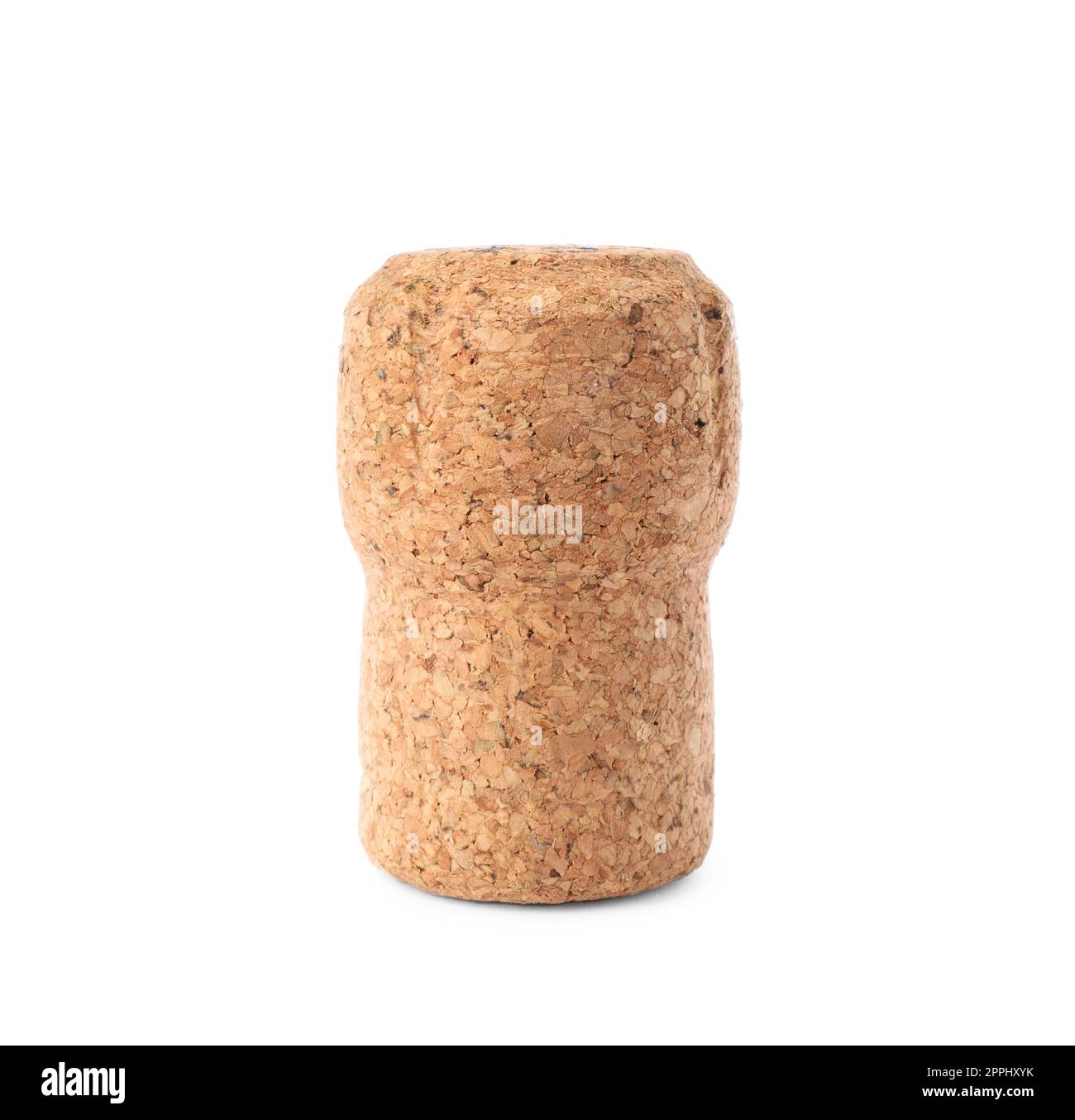 One sparkling wine cork isolated on white Stock Photo - Alamy
