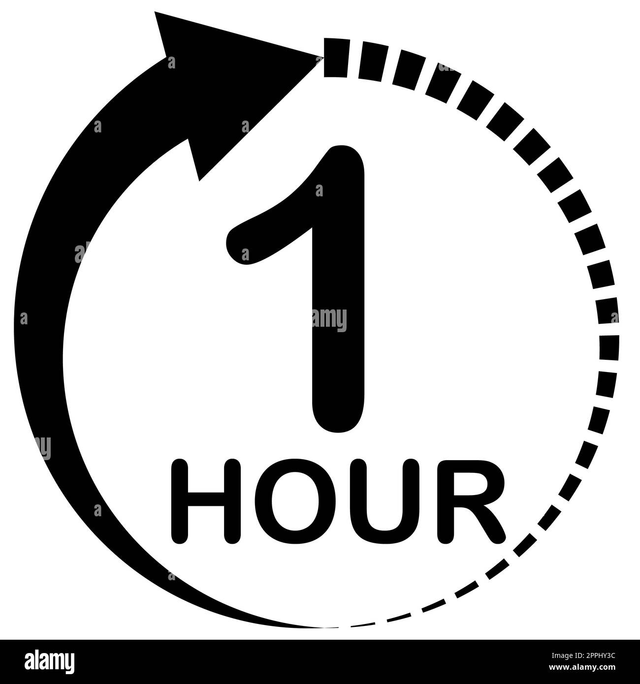 One hour round icon on white background. 1 hour clock sign. Timer ... One hour round icon on white background. 1 hour clock sign. Timer ...