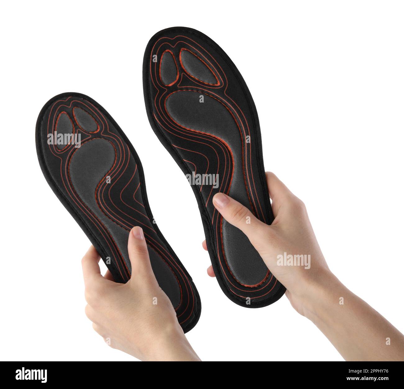 Female feet orthopedic insoles hi-res stock photography and images - Alamy