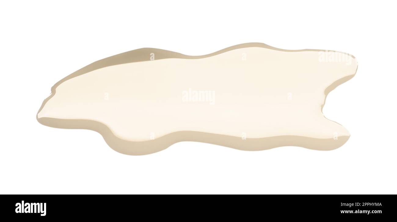 Puddle of vegetable oil on white background Stock Photo - Alamy