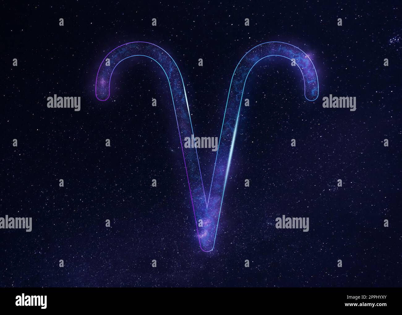 Aries astrological sign in night sky with beautiful sky Stock Photo - Alamy
