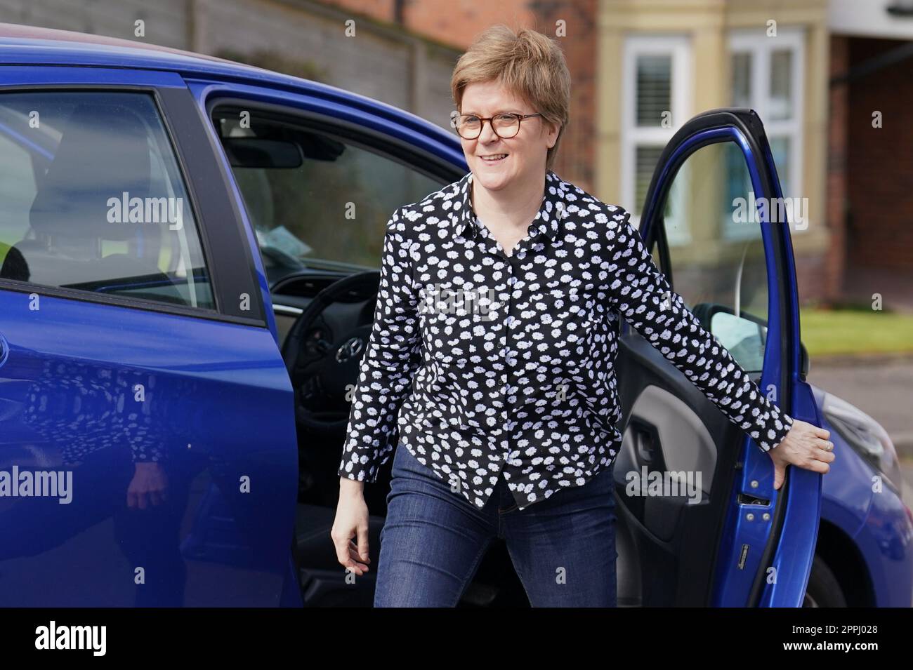 Former Scottish first minister Nicola Sturgeon arrives home in ...